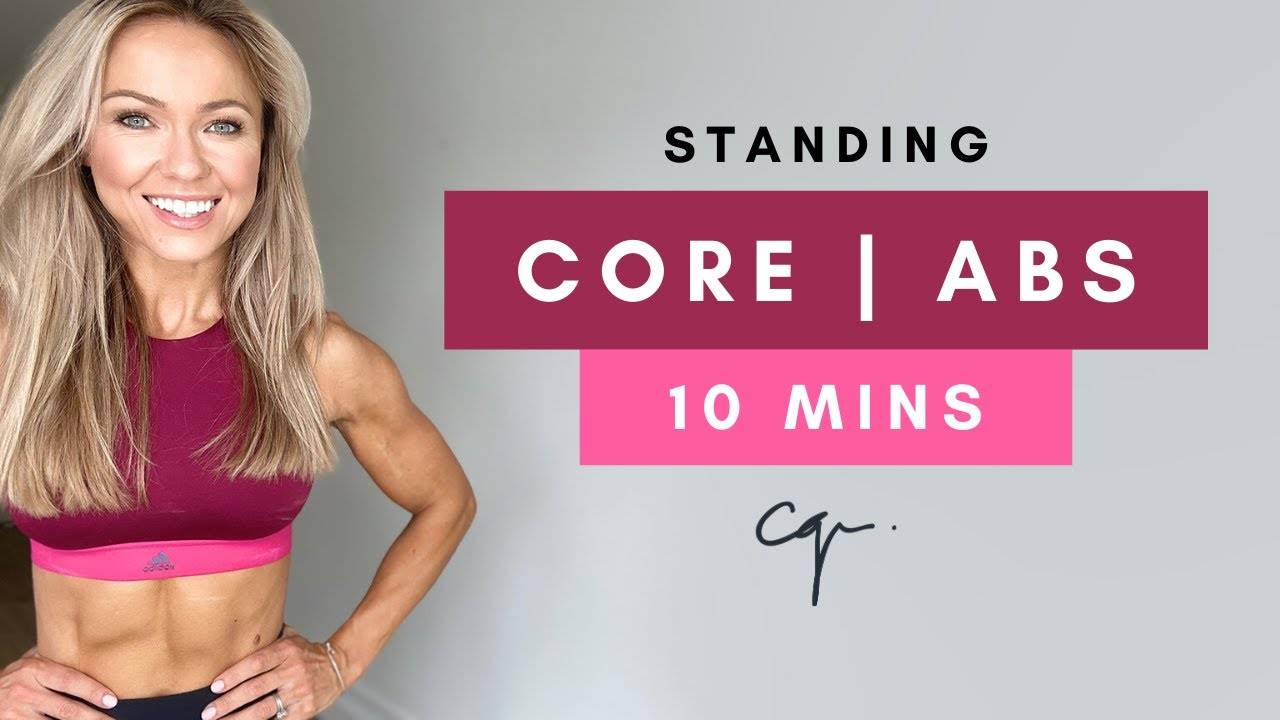 Caroline Girvan - 10 Min STANDING ABS WORKOUT at Home ｜ Core Strength No Equipment