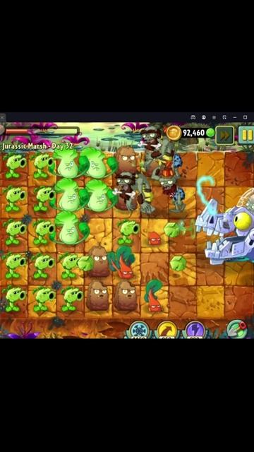 Растение против Зомби 2/PvZ2 Adventure Jurassic Marsh Day 32/Юрское Болото День 32 #pvz