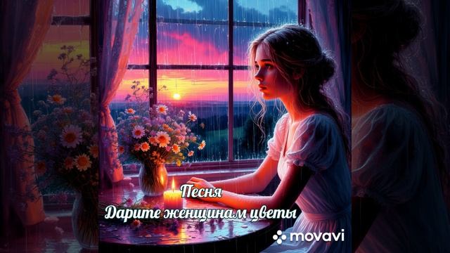 Песня - Дарите женщине цветы, слова Валерия Алексеева, музыка нейросети Brev.ai