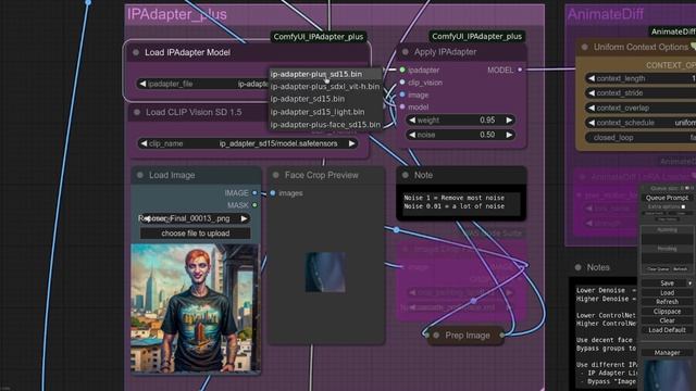 Как использовать анимированный gif-файл для преобразования видео в видео в ComfyUI