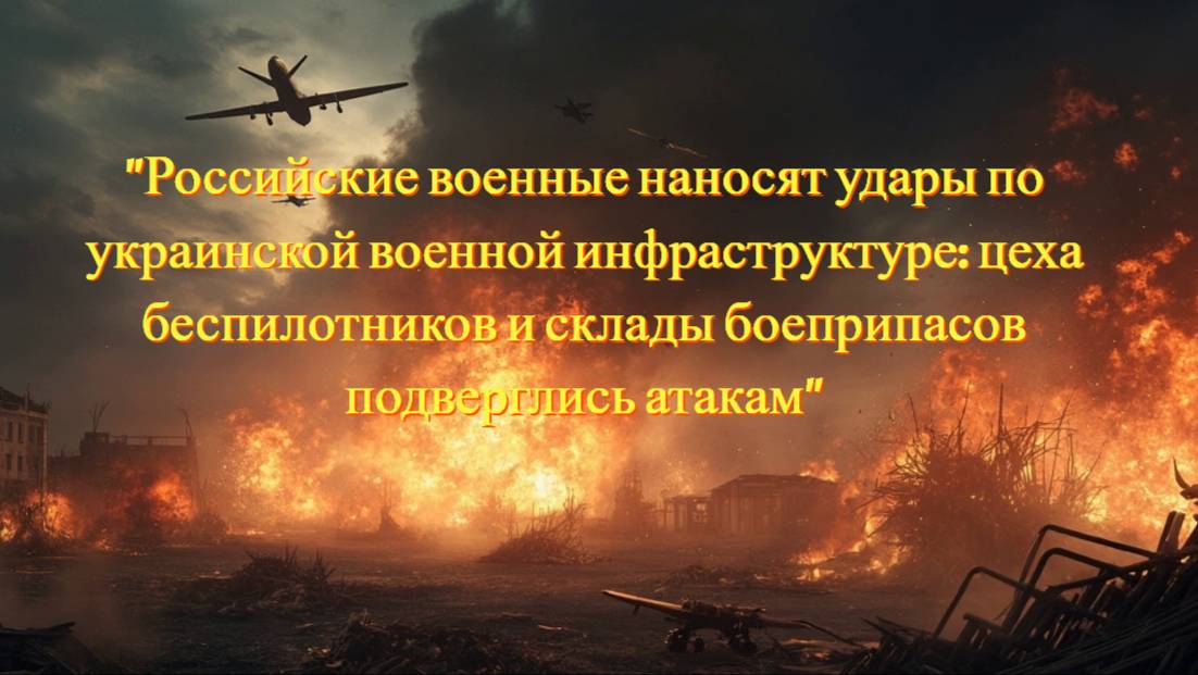 Российские военные наносят удары по украинской военной инфраструктуре