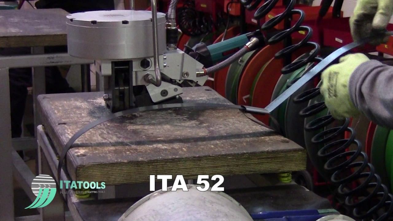 Пневматическая стреппинг машинка ITA 52 на стальную ленту
