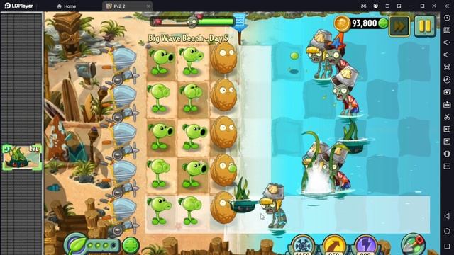 Растение против Зомби 2/PvZ2 Adventure Big Wave Beach Day 5/Большая Пляжная Волна День 5