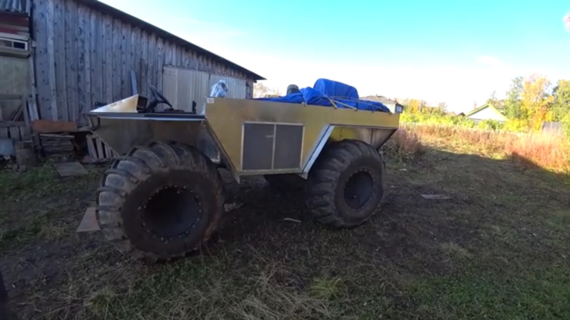 Первый выезд на вездеходе на рыбалку в глухую тайгу. ч.1