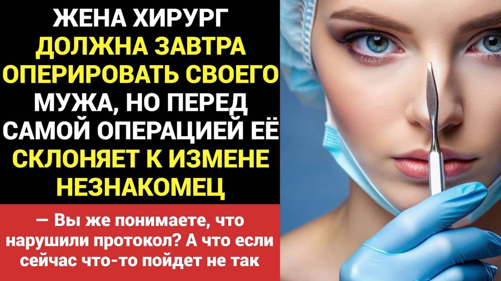 Истории из жизни. Измена жены. Жена Хирург Должна Завтра Оперировать Мужа. Перед Операцией Её...
