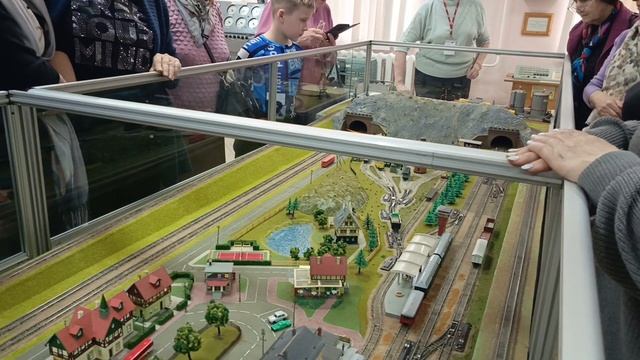 Макет в музее на железнодорожной станции Александров-1