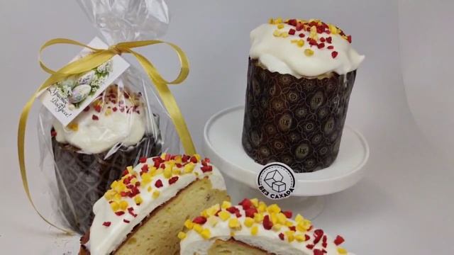 Кулич Веган и Миндально творожный