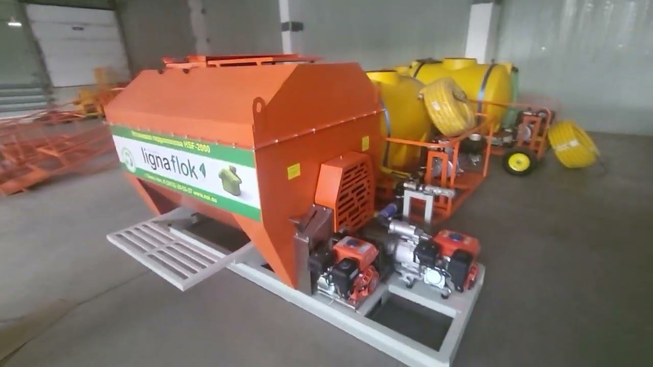 установки гидропосева газона нашего производства,  мод: HSS500, HSL500,  HSS1000, HSL1000 и HSF2000