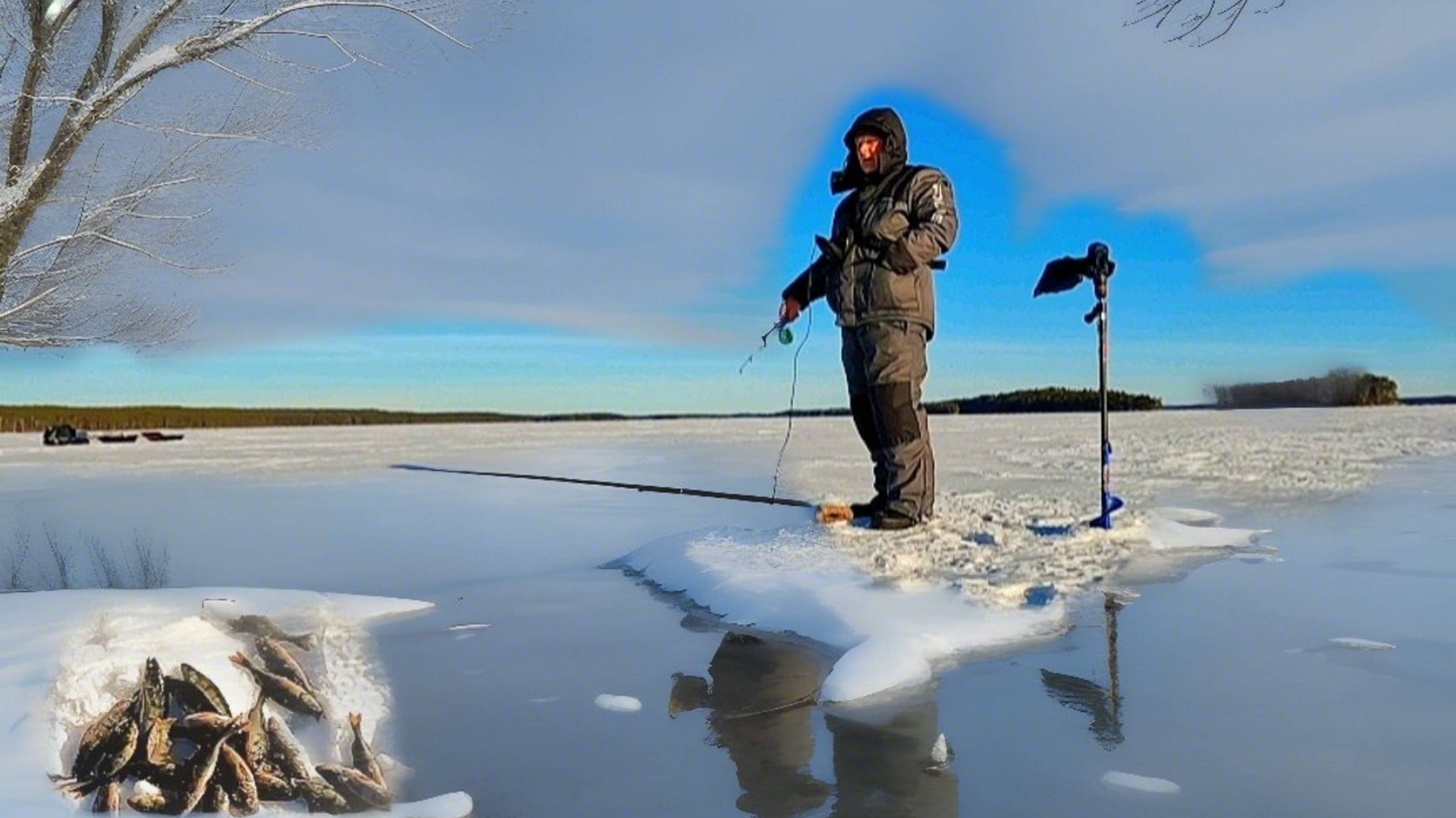 Зимняя рыбалка, весной