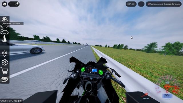 Жёстко на мотике Roblox