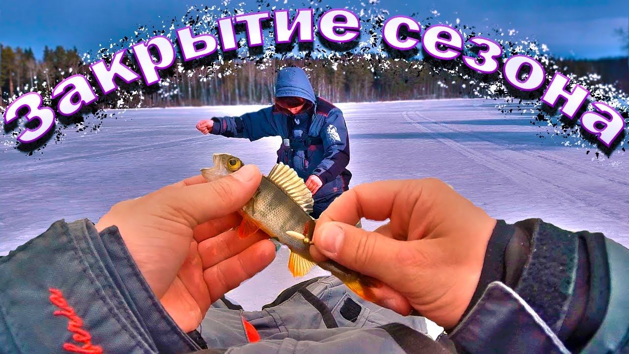 Закрытие сезона подлёдной ловли. Удалось половить сорогу и окуня.