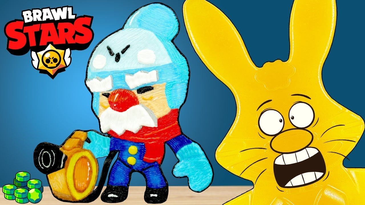 Гэйл Бравл Пасс и желейный заяц Харитон BRAWL STARS