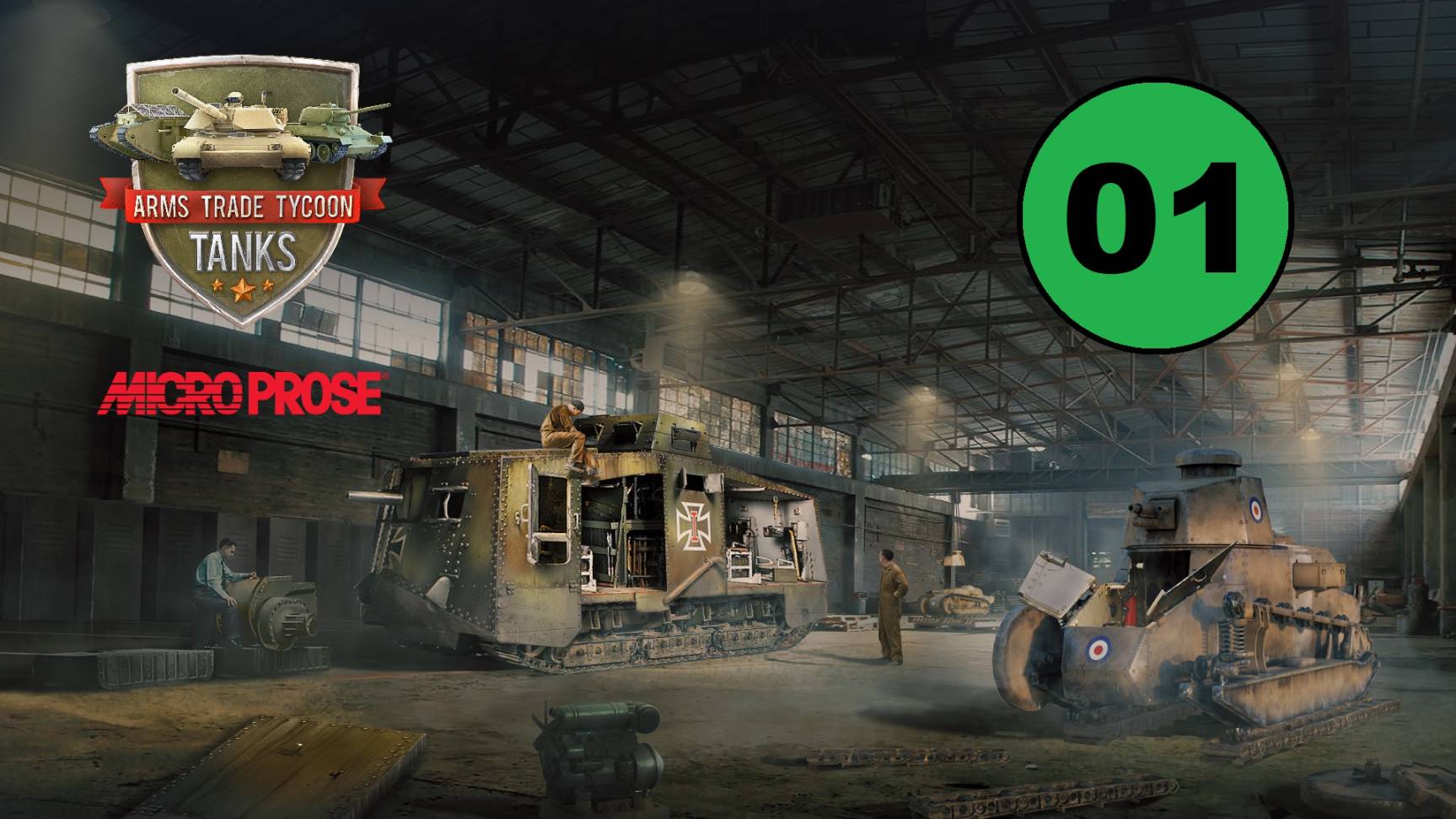 Arms Trade Tycoon: Tanks (01) - Открываем танковый завод. Танки Первой мировой.