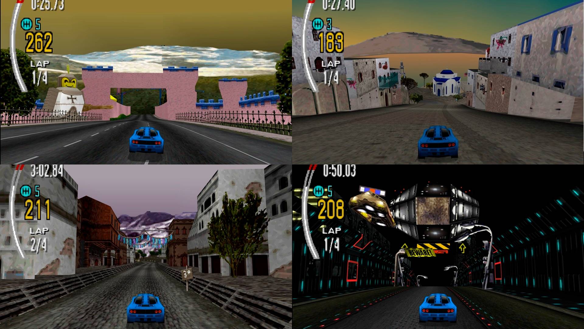 Need for Speed II (PS1) - Все Гоночные Трассы