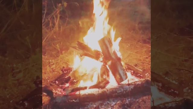 Звуки природы.Треск костра