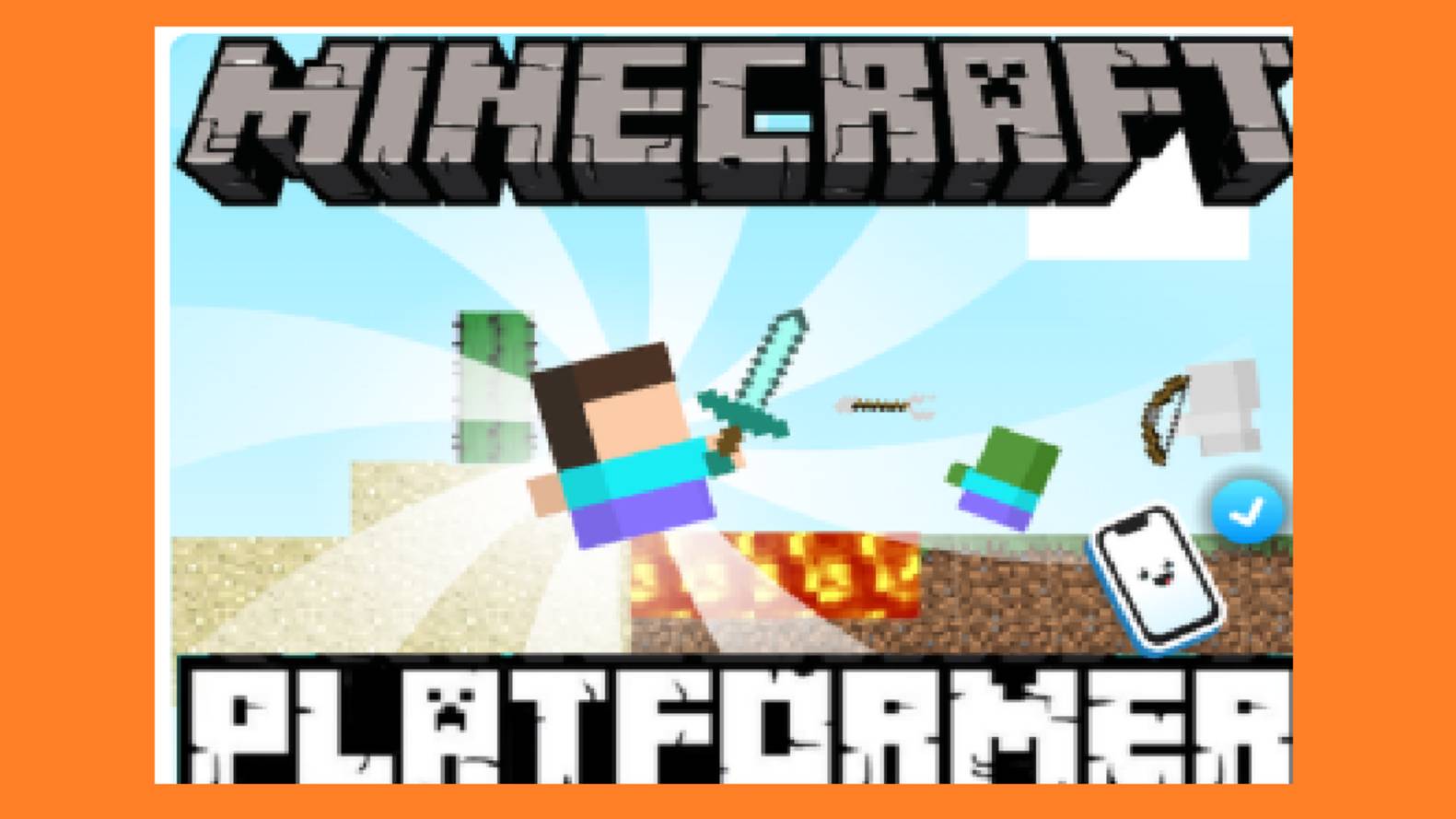 Minecraft платформер в скретч!