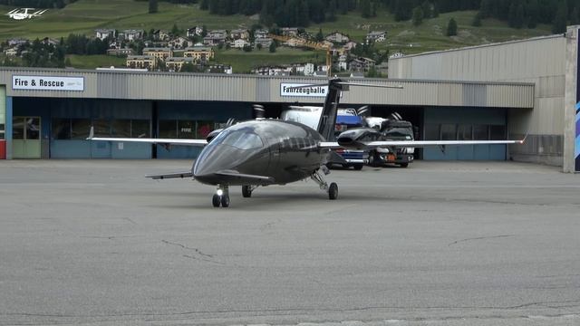 Piaggio P-180 Avanti EVO Взлет и посадка