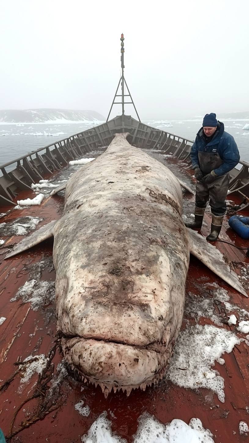 Пойманное в море чудище и мужик. Несчастный случай на рыбалке😥