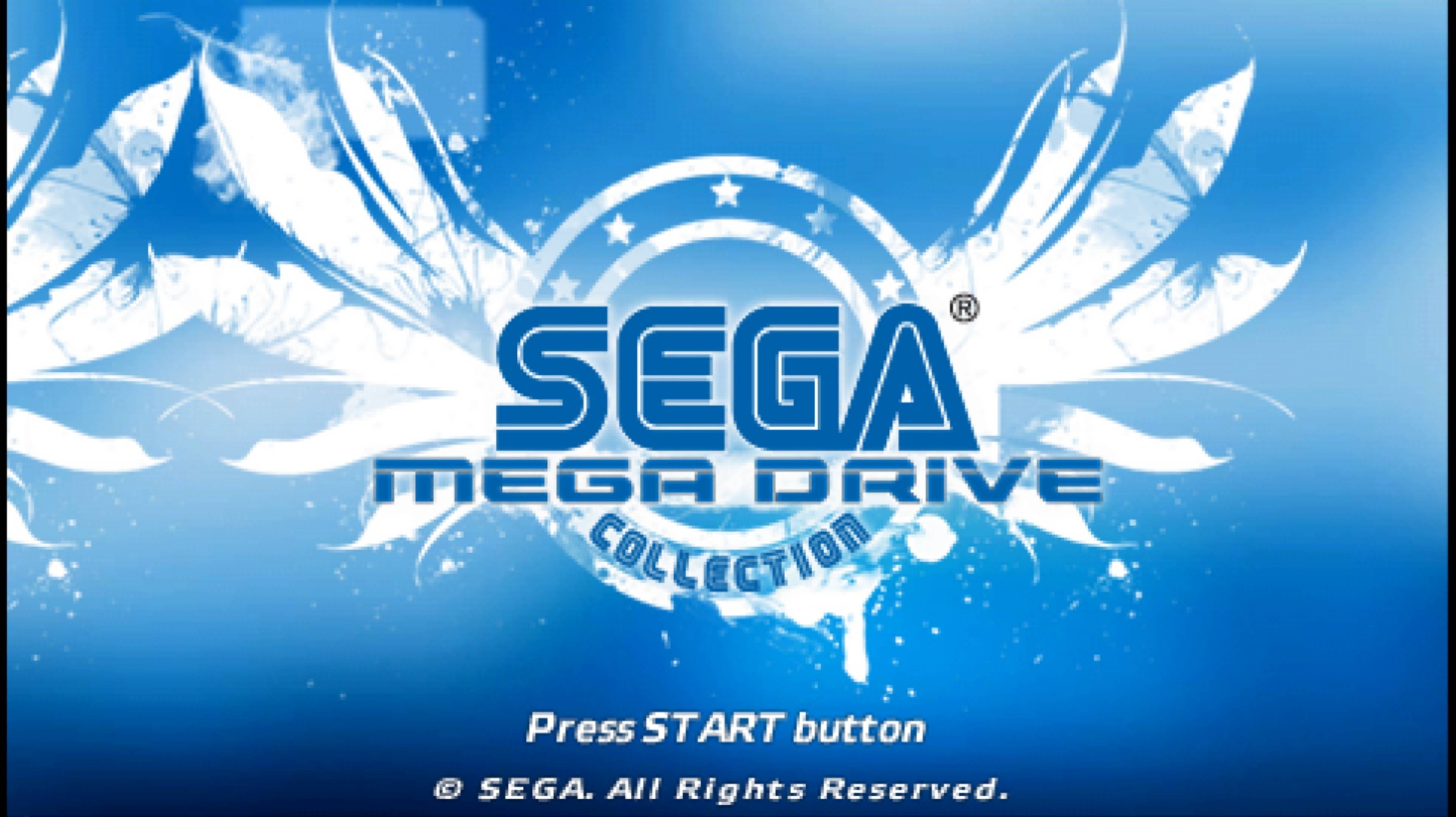 Sega Mega Drive Collection PSP PAL EU Retro Collection Disc Menu (ULES-00556)