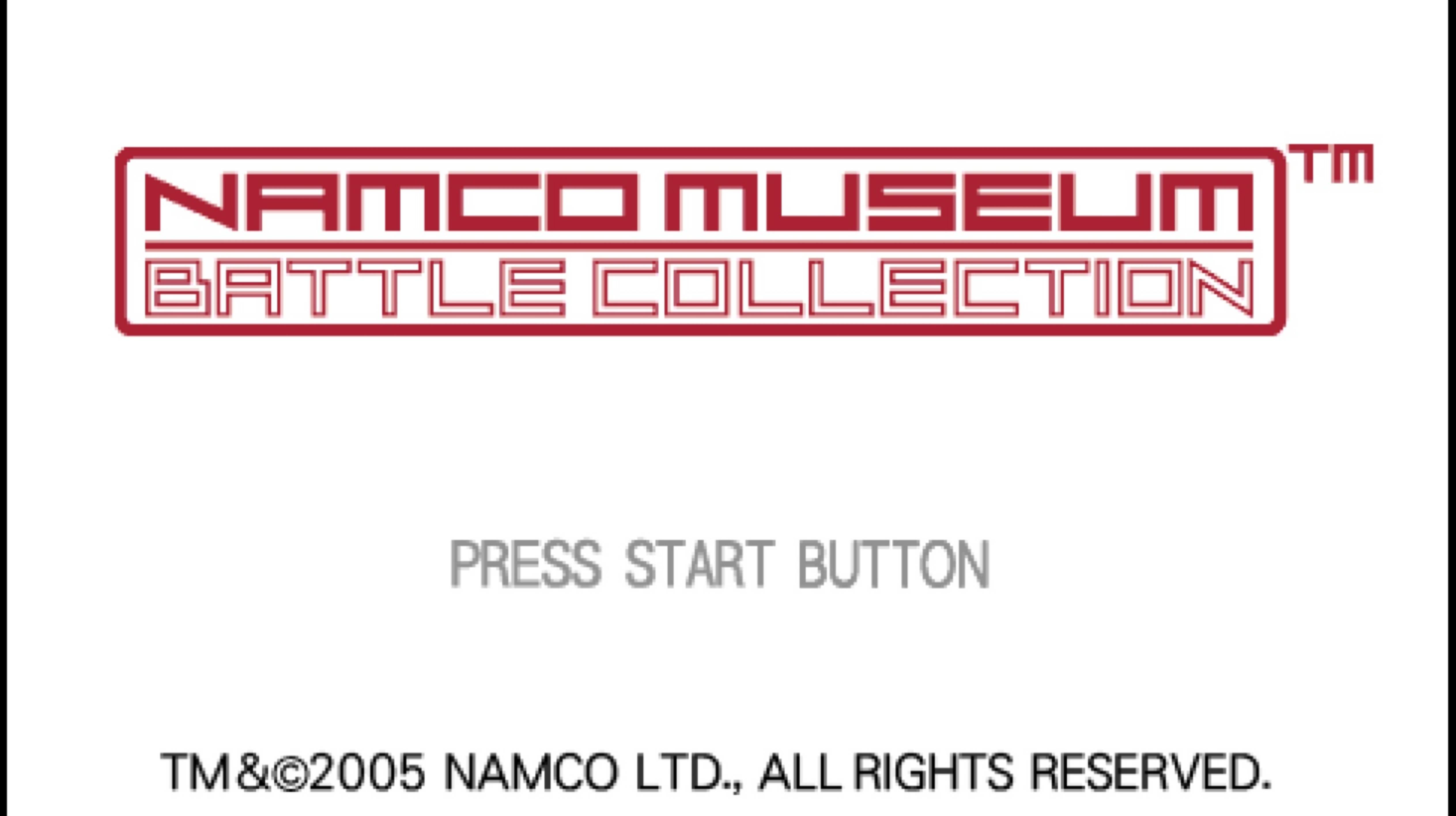 Namco Museum Battle Collection PSP NTSC-U US Retro Collection Disc Menu (ULUS-10035)