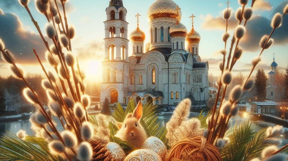 Вербное Воскресенье! Красивое Поздравление с Вербным Воскресеньем! Музыкальная Открытка!