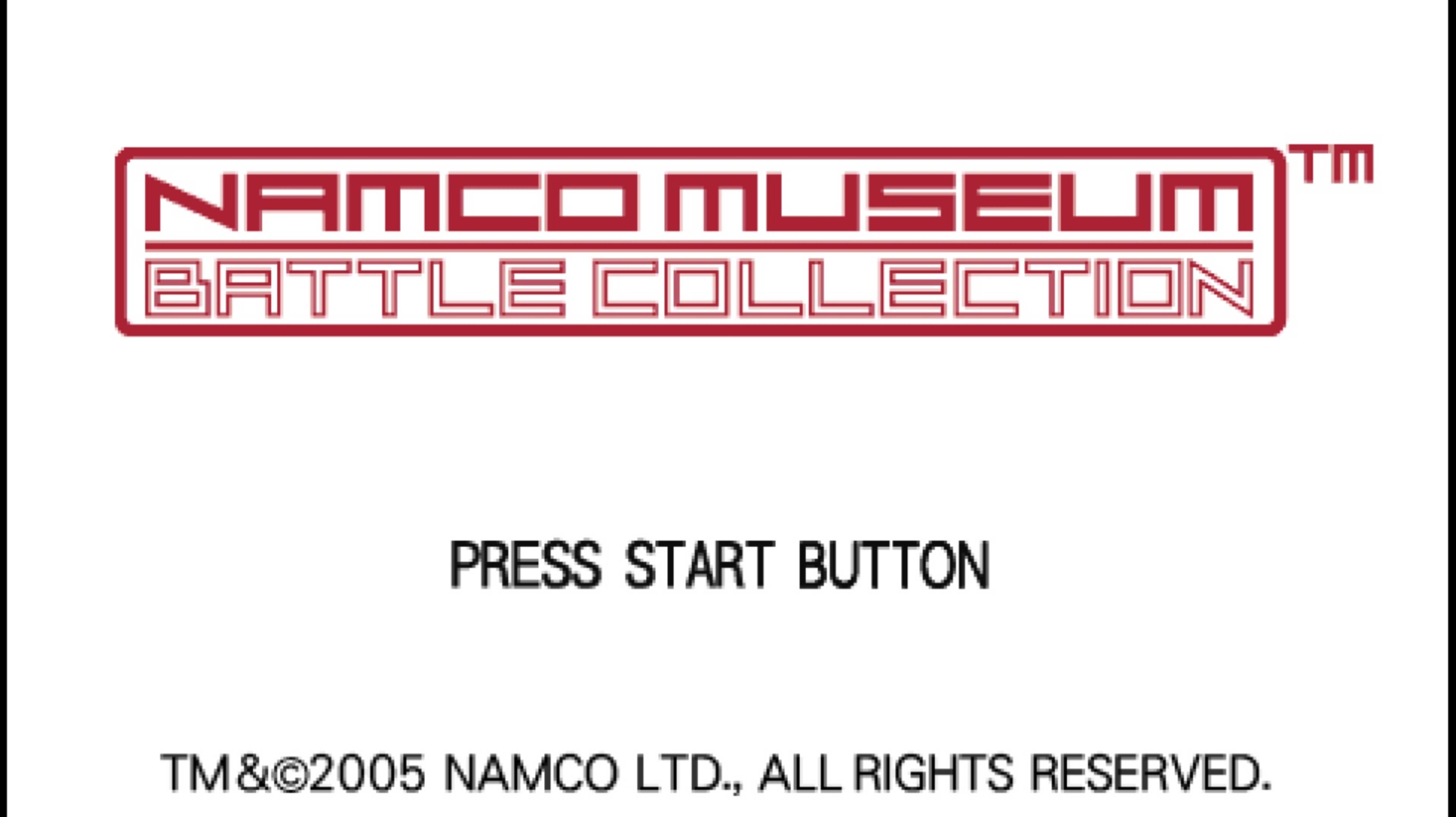 Namco Museum Battle Collection PSP PAL EU Retro Collection Disc Menu (UCES-00116)