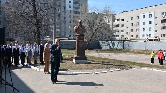 Бюст К.Э. Циолковского установлен в Рязани! Выступление Владимира Кошлакова