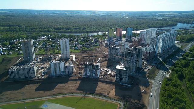 Микрорайон ЖК Новалэнд (Novaland) в Уфе, Затон от ИСК, июнь 2024