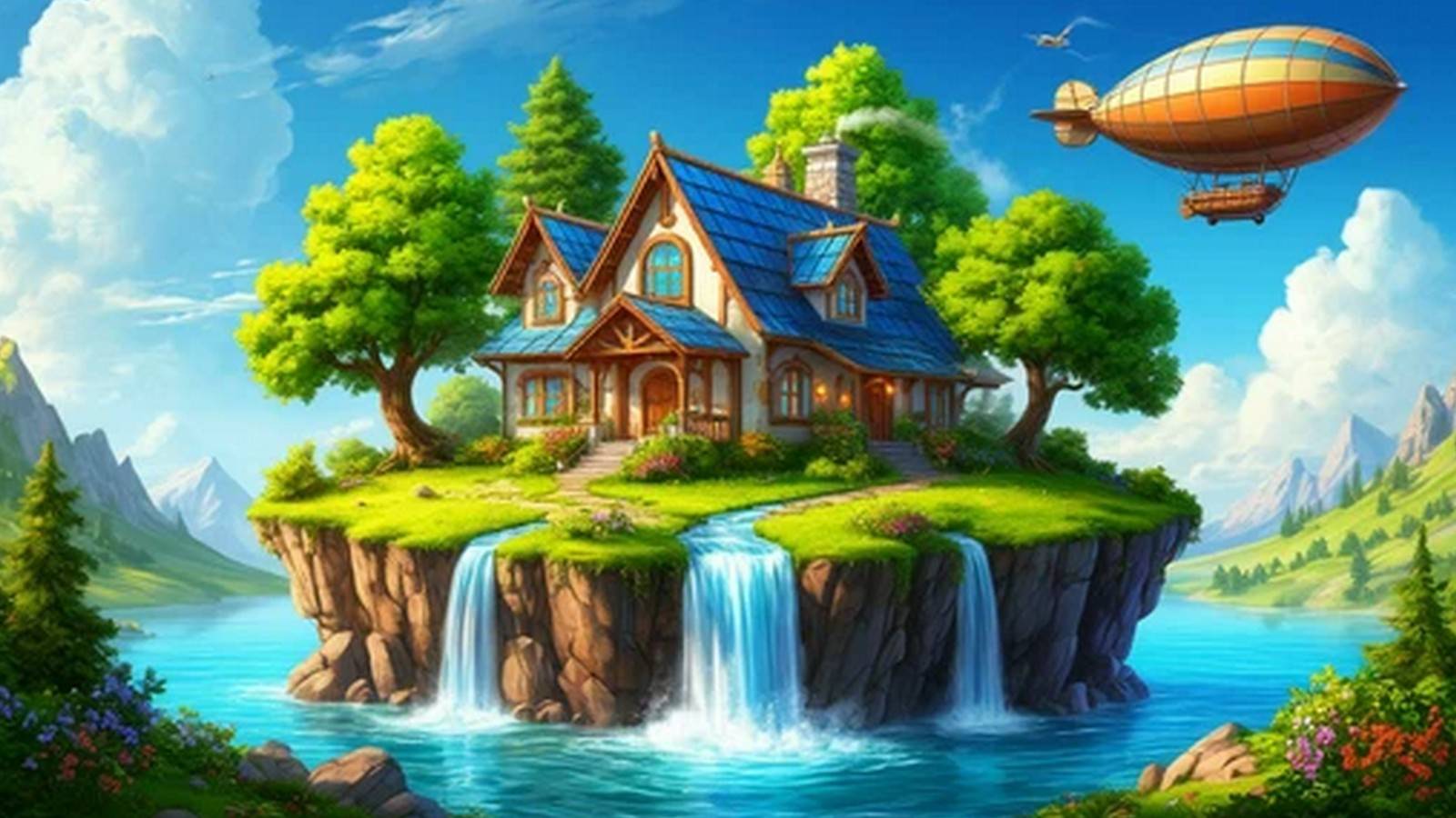 Финал демоверсии. Построил дирижабль и приобрёл панели. Solarpunk #3