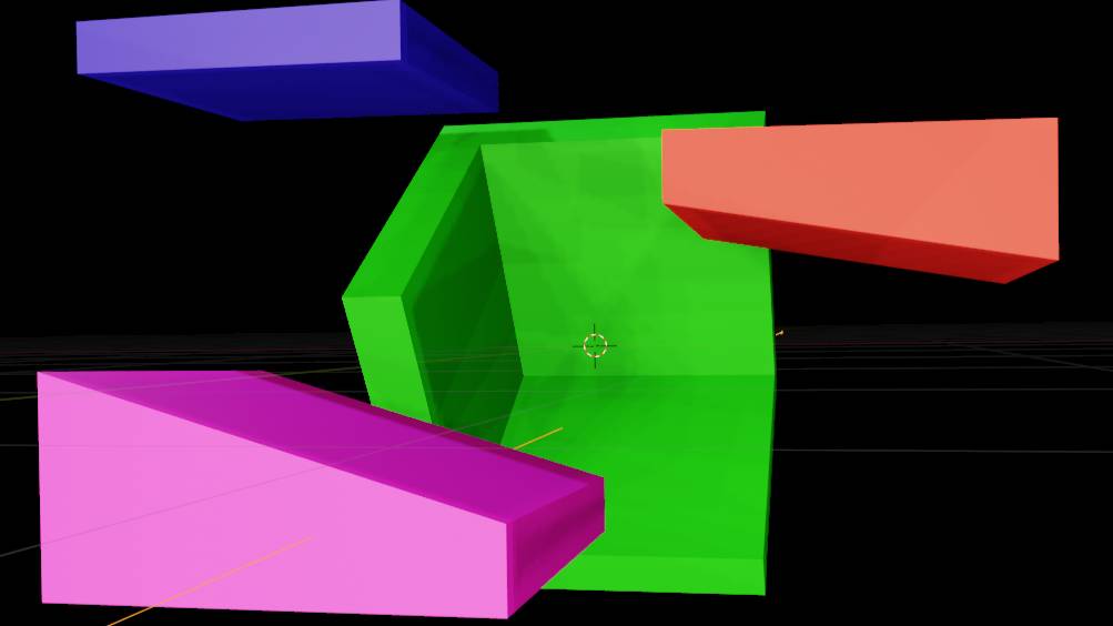 Пара способов разрезания объектов в блендер 3д.