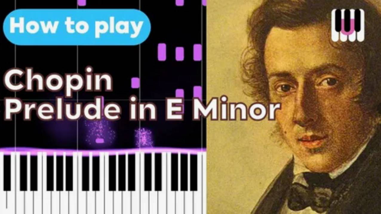 Шопен - Прелюдия в E минор - Op. 28 No.4 - Piano Tutorial. Обучение пианино.