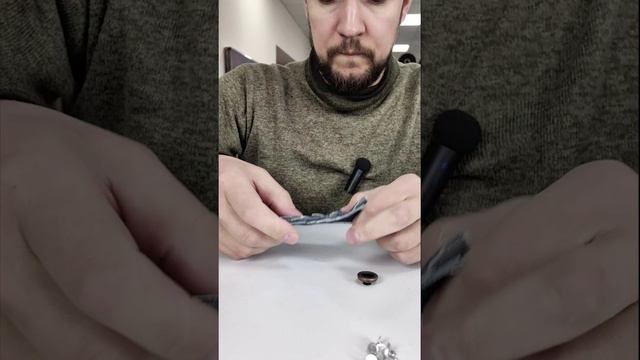 Джинсовая пуговица - установка без пресса