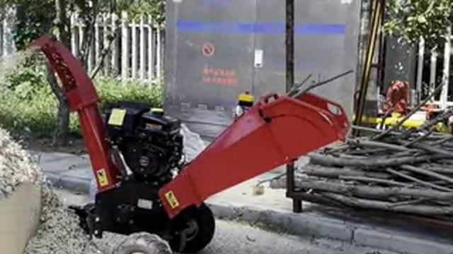 Щепорез бензиновый | DW-100 в работе  PROFTEHNIKA-RU