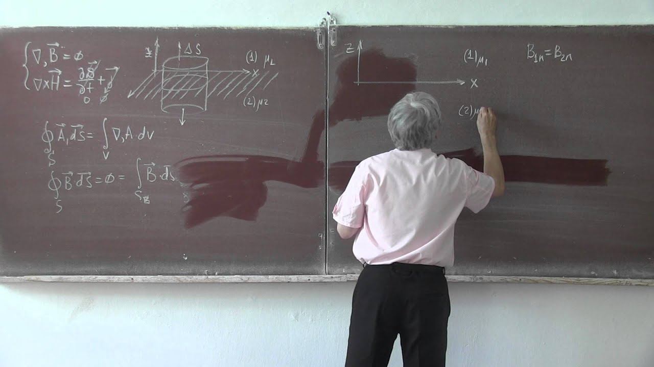 Лекция 254.  Граничные условия для магнитного поля