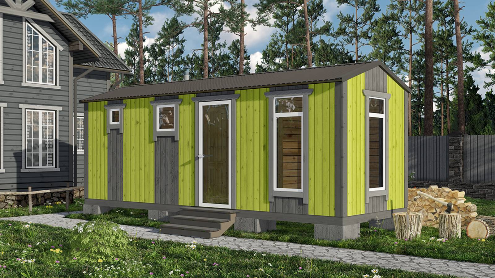 Перевозная баня за один день