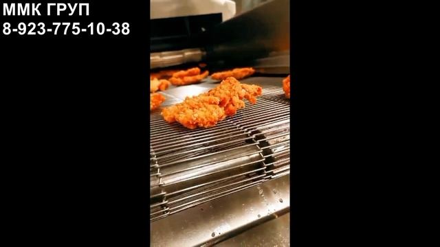 Автоматическая фритюрница непрерывного действия с узлом фильтрации масла в потоке