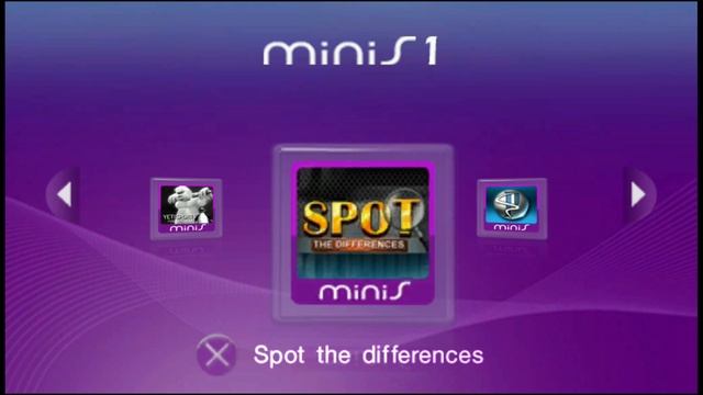 Mega Minis Volume 1 PSP PAL EU Minis Disc Menu (UCES-01502)