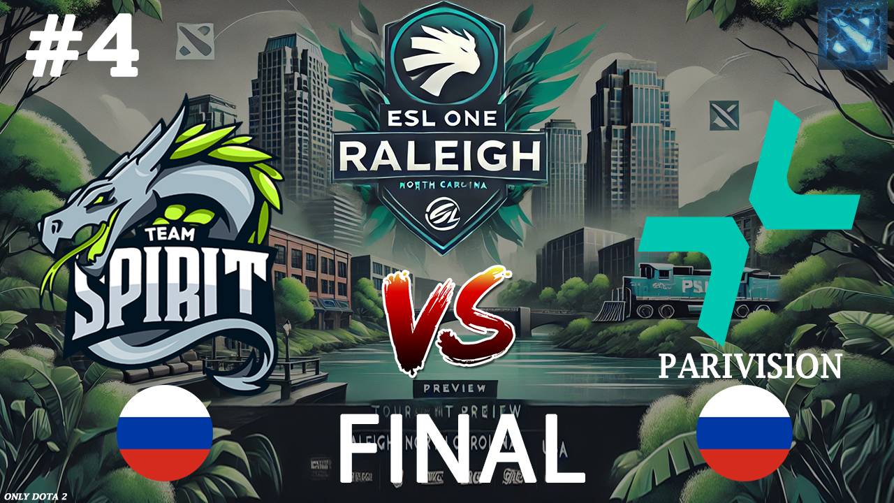 МАЛЫШ ПОКАЗАЛ СТИЛЯ, ЗАПИЛИЛ РЭМПЕЙДЖ | Spirit vs Parivision #4 (BO5) FINAL | ESL One Raleigh 2025