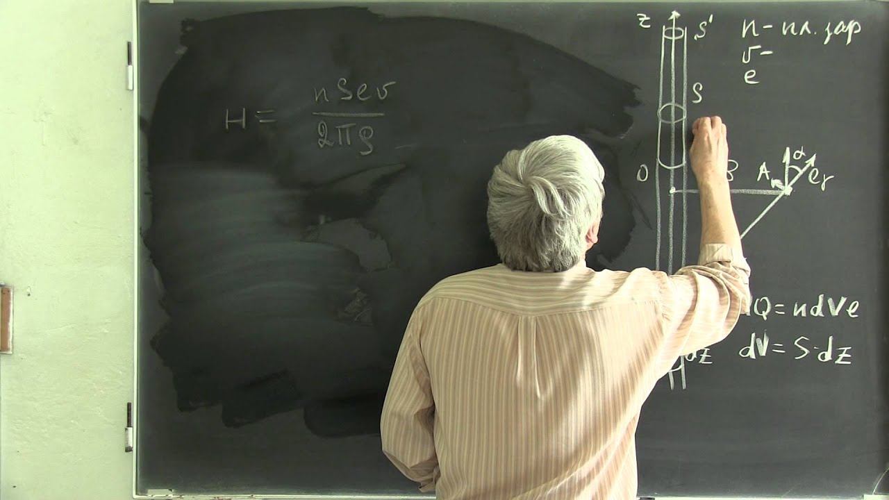 Лекция 158. Магнитное поле нити с током