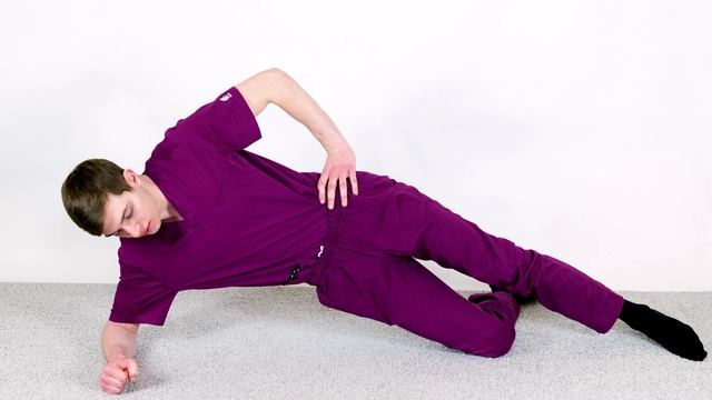 №2 Упражнения для укрепления мышечного корсета позвоночника. Боковая планка облегченная динамика