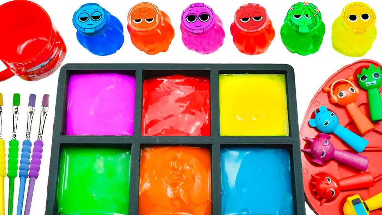 СПРУНКИ РАСПАКОВКА. Сделай сам, как сделать радужные ПАЛЬЧИКОВЫЕ игрушки-СПУНКИ КРАСНОЙ формы