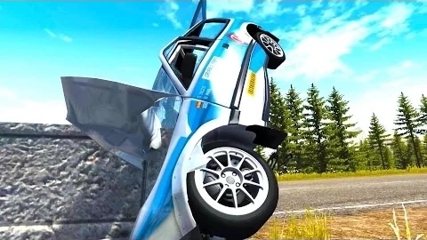 Скоростные аварии на BeamNG Drive #2