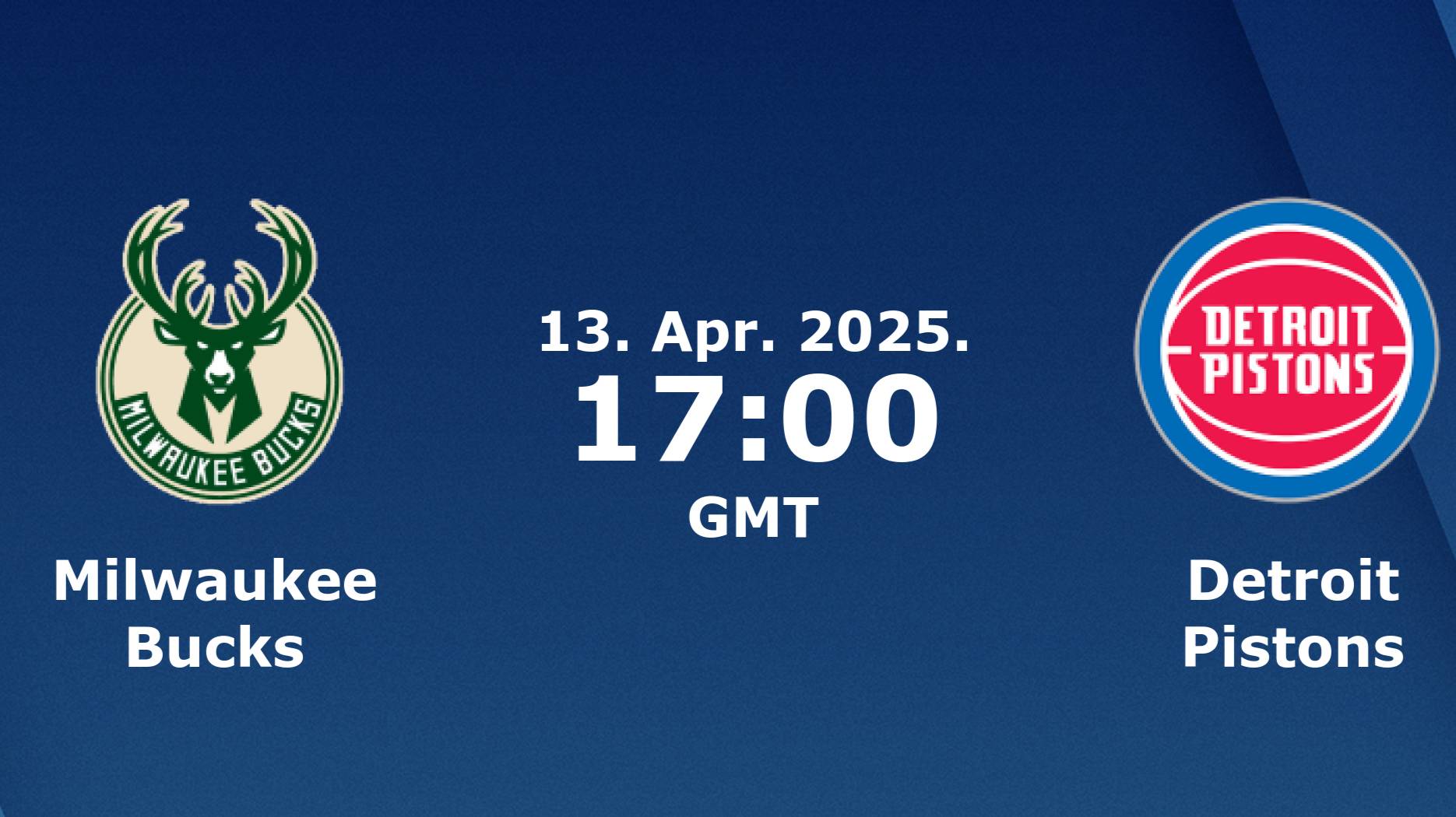 13.04.2025 | Милуоки Бакс— Детройт Пистонс | Bucks — Pistons