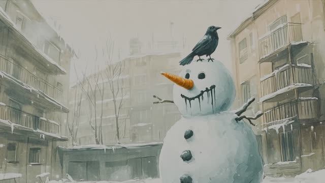 Снеговик (белые розы) #панкрок #рок #панк #юмор