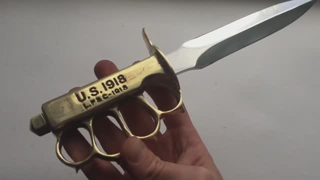 Окопный нож кастет США-1918. Реконструкция!