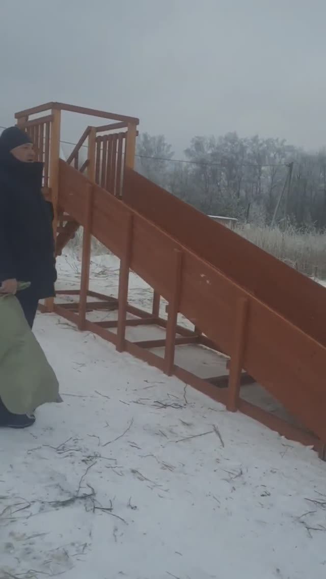Зимняя  горка "Савушка Зима" - 2 (скат 5 м)