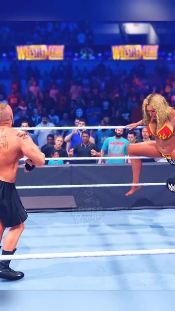 9convert.com - Brock Lesnar vs Nicky James Part 1 wwe wwe2k24 wweraw romanreigns wwesmackdown brockl