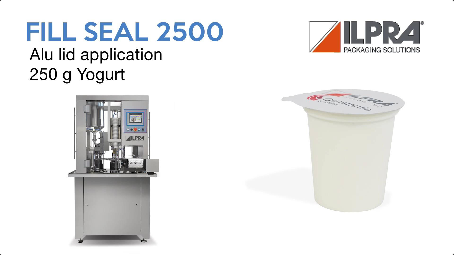 FS 2500 - фасовка и упаковка йогурта