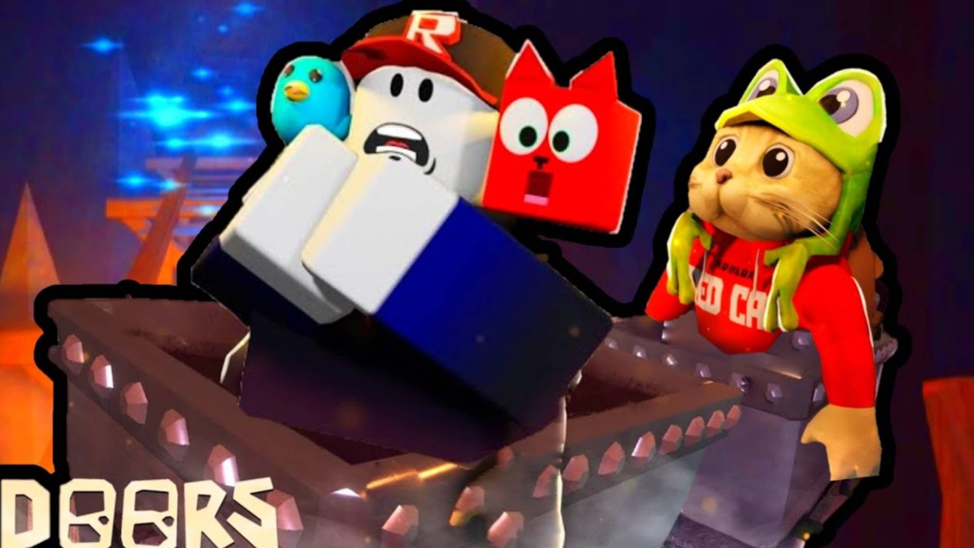 Я Участвовал в челлендже у Ред кета в игре Doors 2 floor