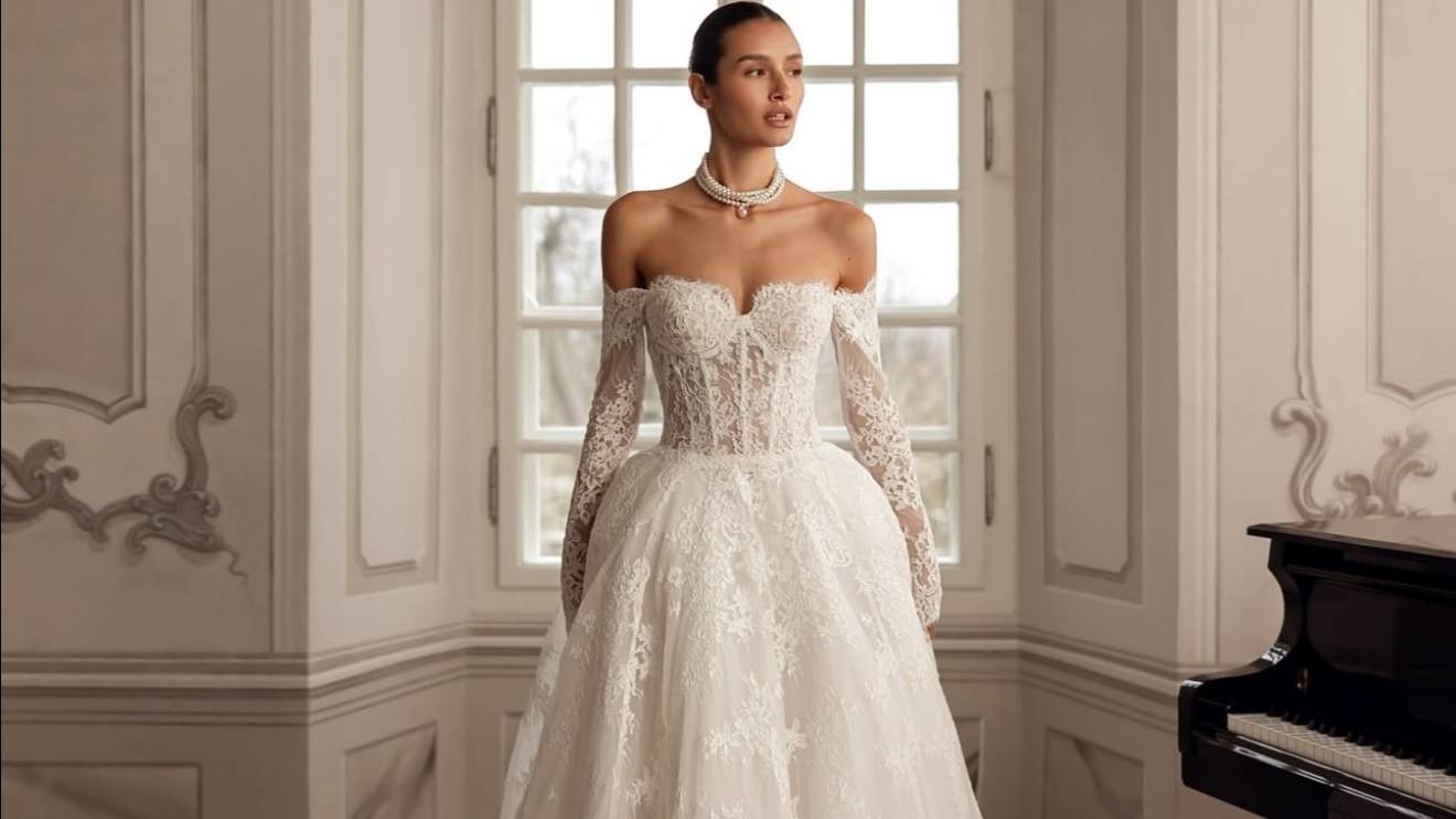 Обзор кружевного свадебного платья Адина #свадебноеплатье #свадебныйсалон #домневесты